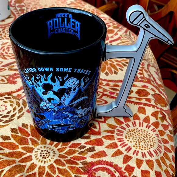 Disney | Kitchen | Disneys Rock N Roller Coaster Large Coffee Mug ...
